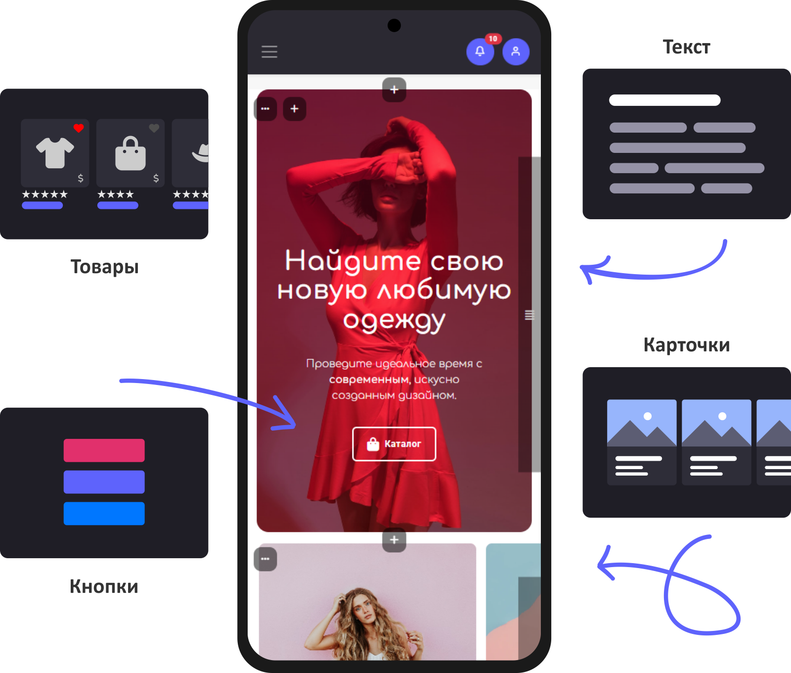Mobitsa - конструктор сайтов, таплинков и интернет-магазинов
